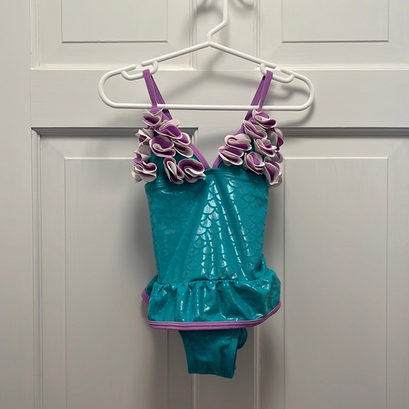 Floatimini | Swim | Floatimini Mermaid Onepiece Ruffled Swimsuit | Poshmark